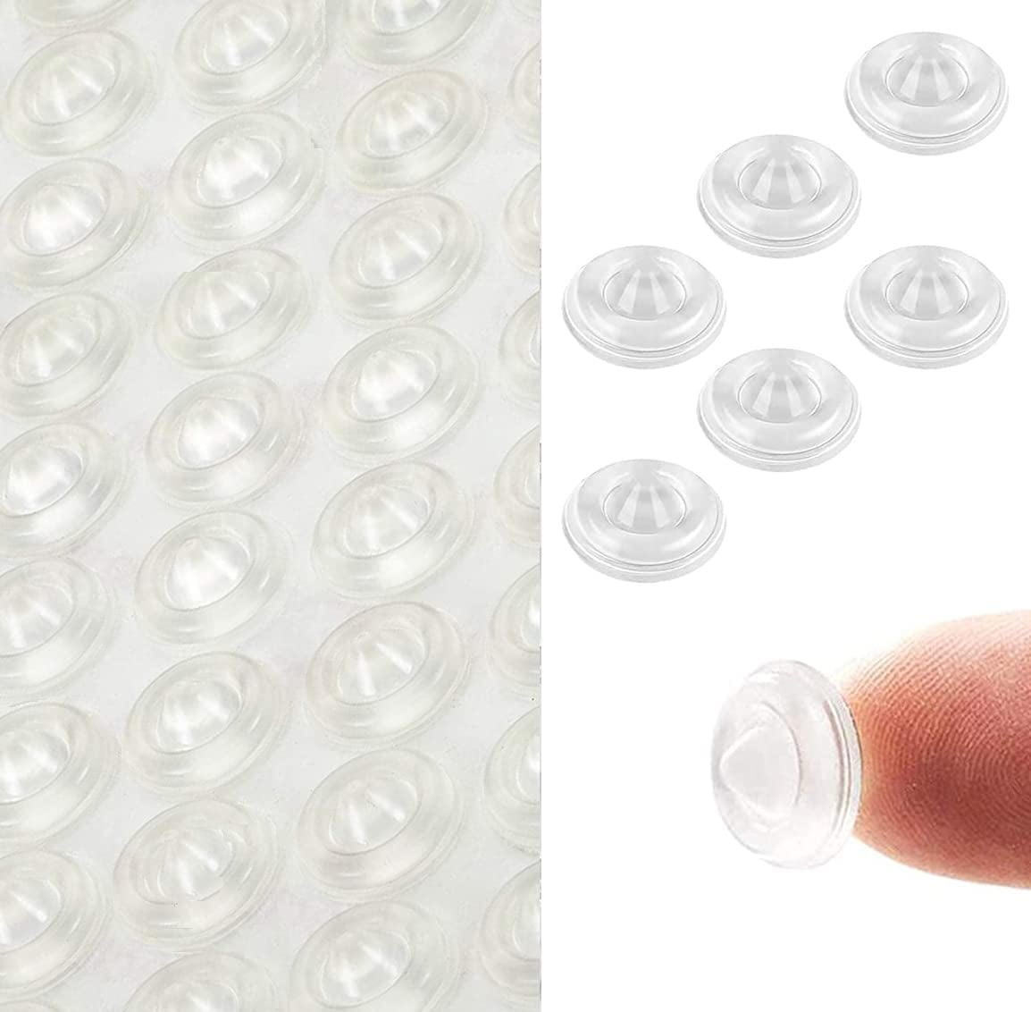 Cabinet Bumpers Rubber Bumpers, Circular Dots Shaped Self Adhesive ...