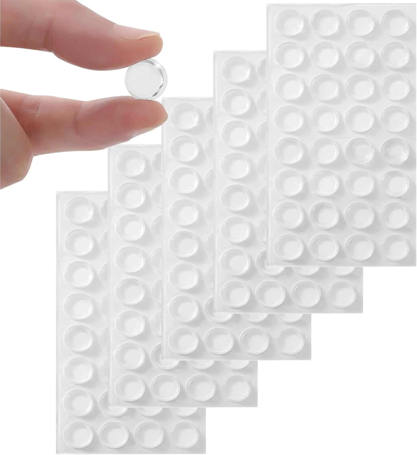 Cabinet Bumpers Soft Self-Adhesive Clear Rubber Bumper- Cabinet Door pumpers dots Clear Cabinet ...