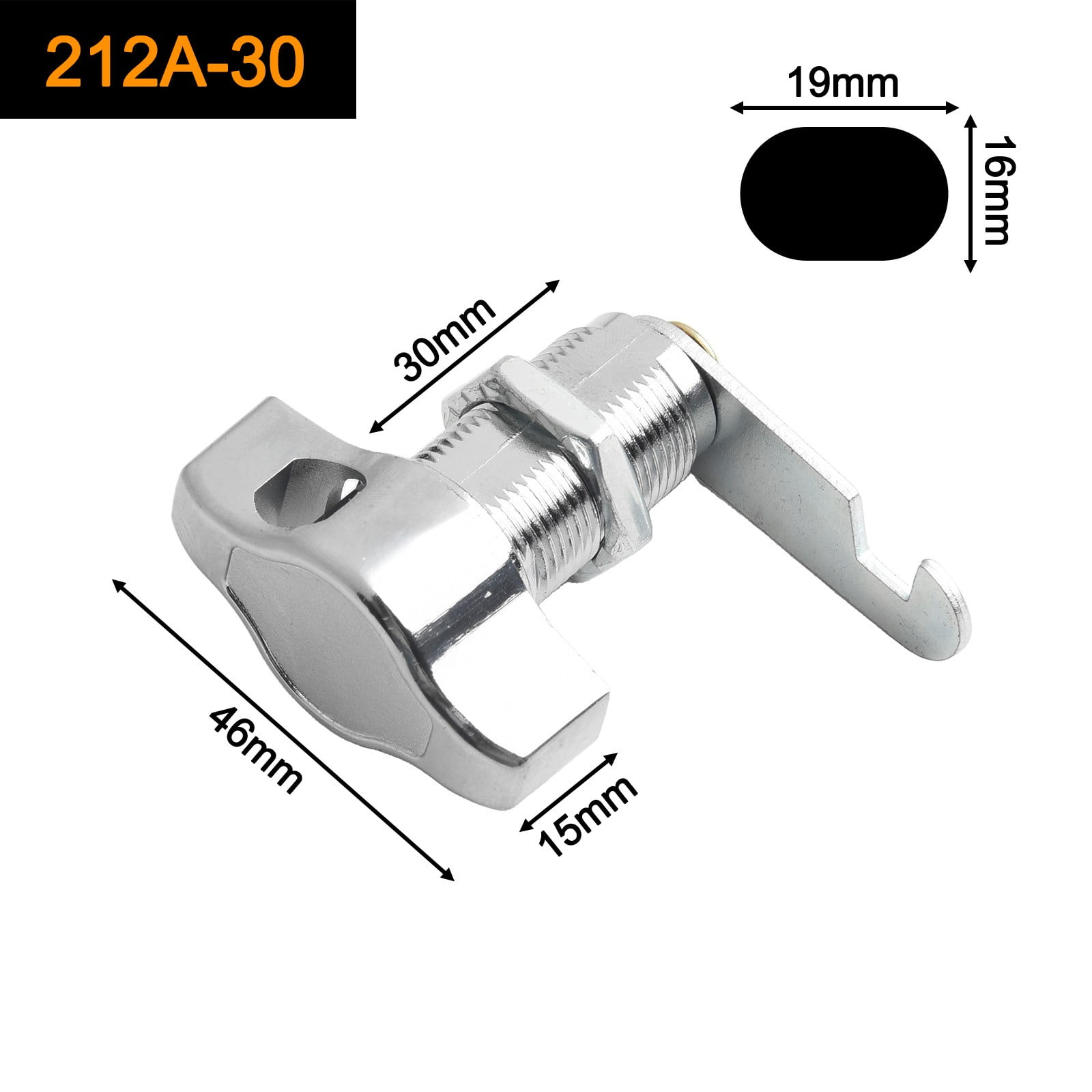 Cabinet Cam Lock Mailbox Drawer Turn Tongue Lock Padlock Zinc Alloy ...