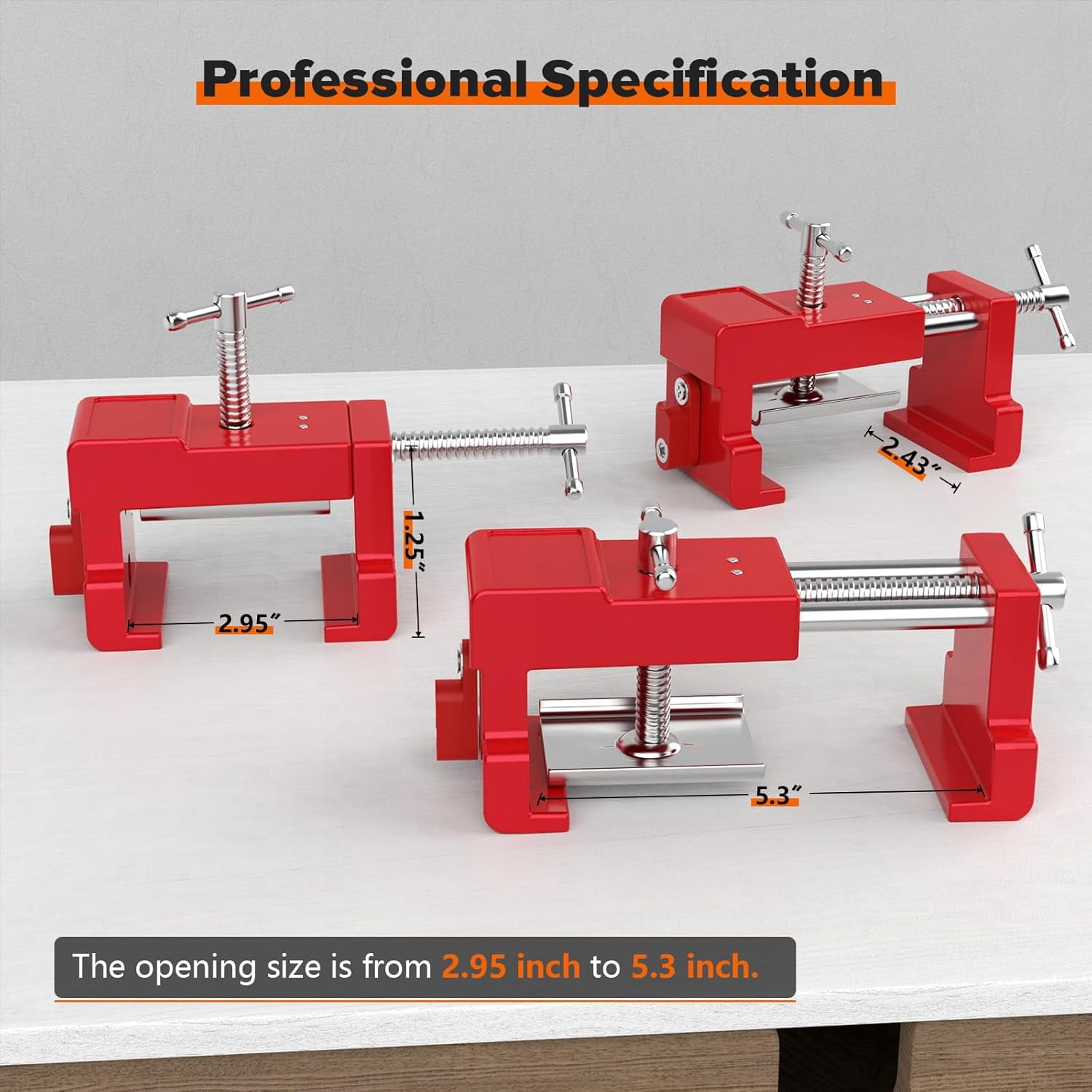 Cabinet Clamps, 4 Pack, Red - Walmart.com