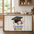 Cabinet Curtain 28''W x 51''L, Graduation Under Sink Curtain Drapes ...