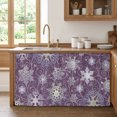 Cabinet Curtain 28''W x 51''L, Purple Snowflake Christmas Under Sink ...