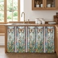 Cabinet Curtain 32''W x 55''L, Colorful Butterfly Under Sink Curtain ...