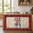 Cabinet Curtain 32''W x 55''L, Father's Day Under Sink Curtain Drapes ...