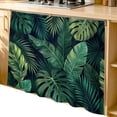 Cabinet Curtain 35''W x 35''L, Tropical Plants Under Sink Curtain ...
