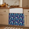 Cabinet Curtains 10"W x 11"L, Jellyfish, Sink Skirt for Bathroom ...