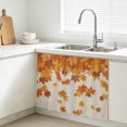 Cabinet Curtains 11"W x 13"L, Thanksgiving Sink Skirt for Bathroom ...