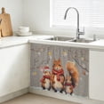 Cabinet Curtains 11"W x 13"L, Xmas, Sink Skirt for Bathroom Kitchen ...