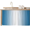 Cabinet Curtains 28"W x 51"L, Blue Ombre Sink Skirt for Bathroom ...