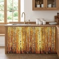 Cabinet Curtains 32"W x 55"L, Autumn Branch Tree Sink Skirt for ...