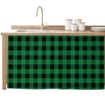 Cabinet Curtains 32"W x 55"L, Dustproof Sink Skirt Curtain for Kitchen ...