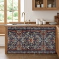 Cabinet Curtains 32"W x 55"L, Retro Boho Sink Skirt for Bathroom ...