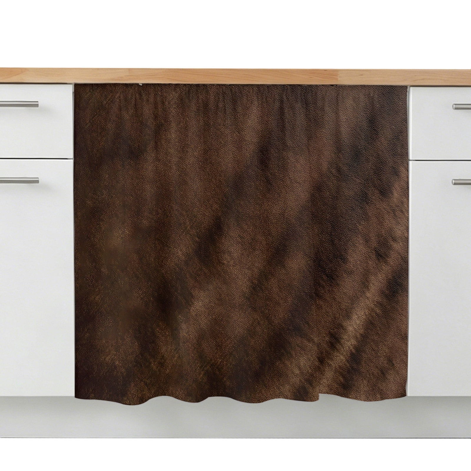 Cabinet Curtains for Shelves, Rustic Wood Under Sink Cabinet Curtain ...