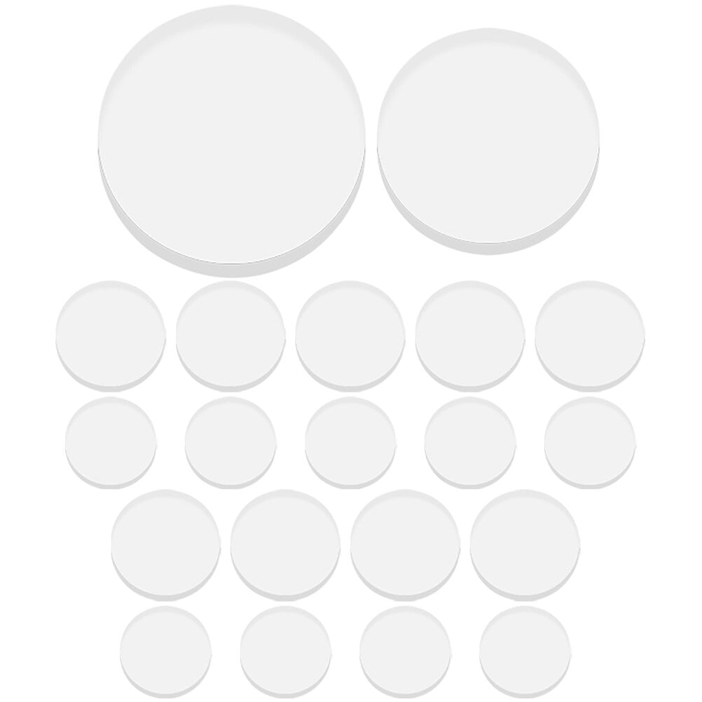 Cabinet Cushion Dots 20pcs Glass Tabletops Suction Bumpers Clear Table ...