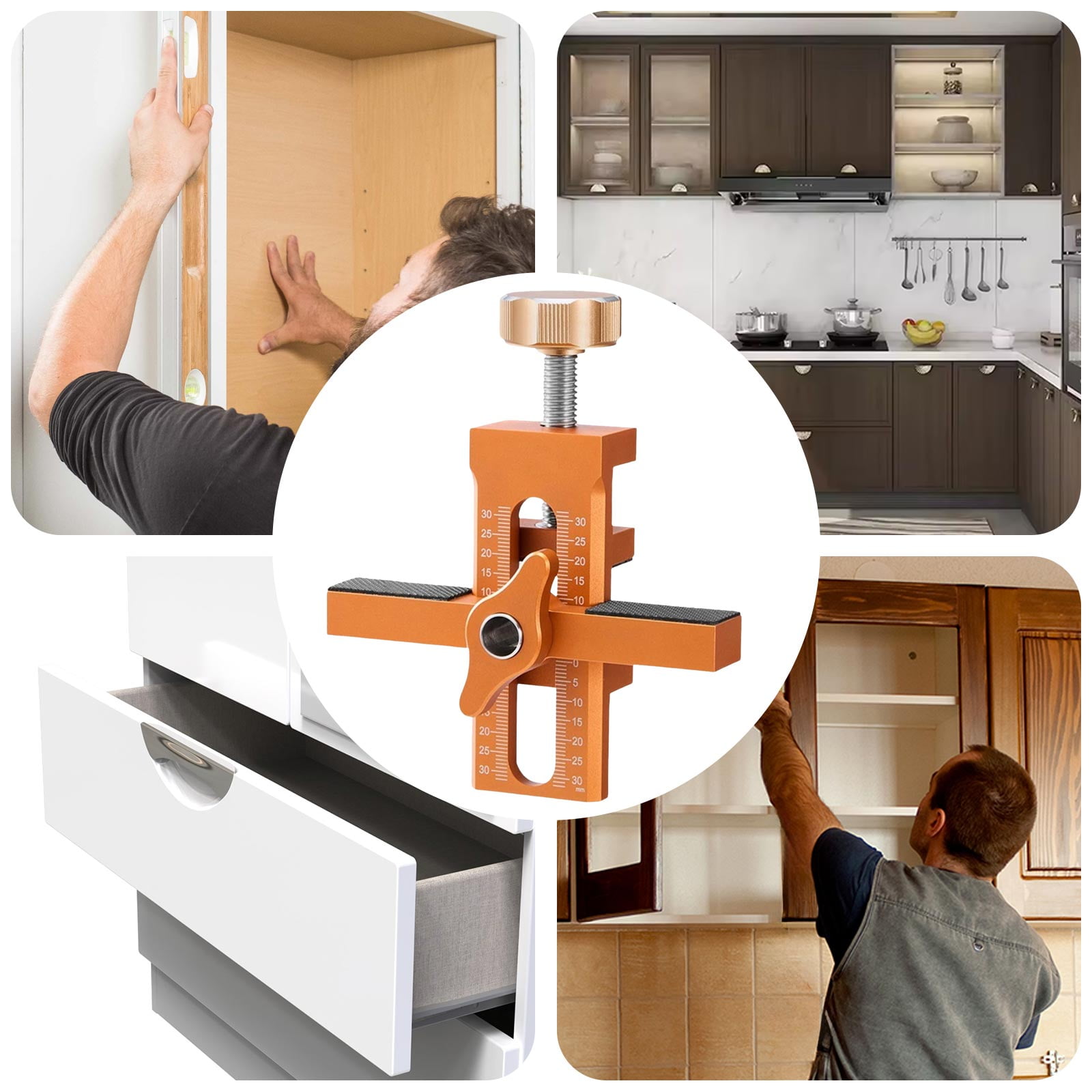 Cabinet Door 2 In 1 Cabinet Hinge Installation Positioning Tool ...