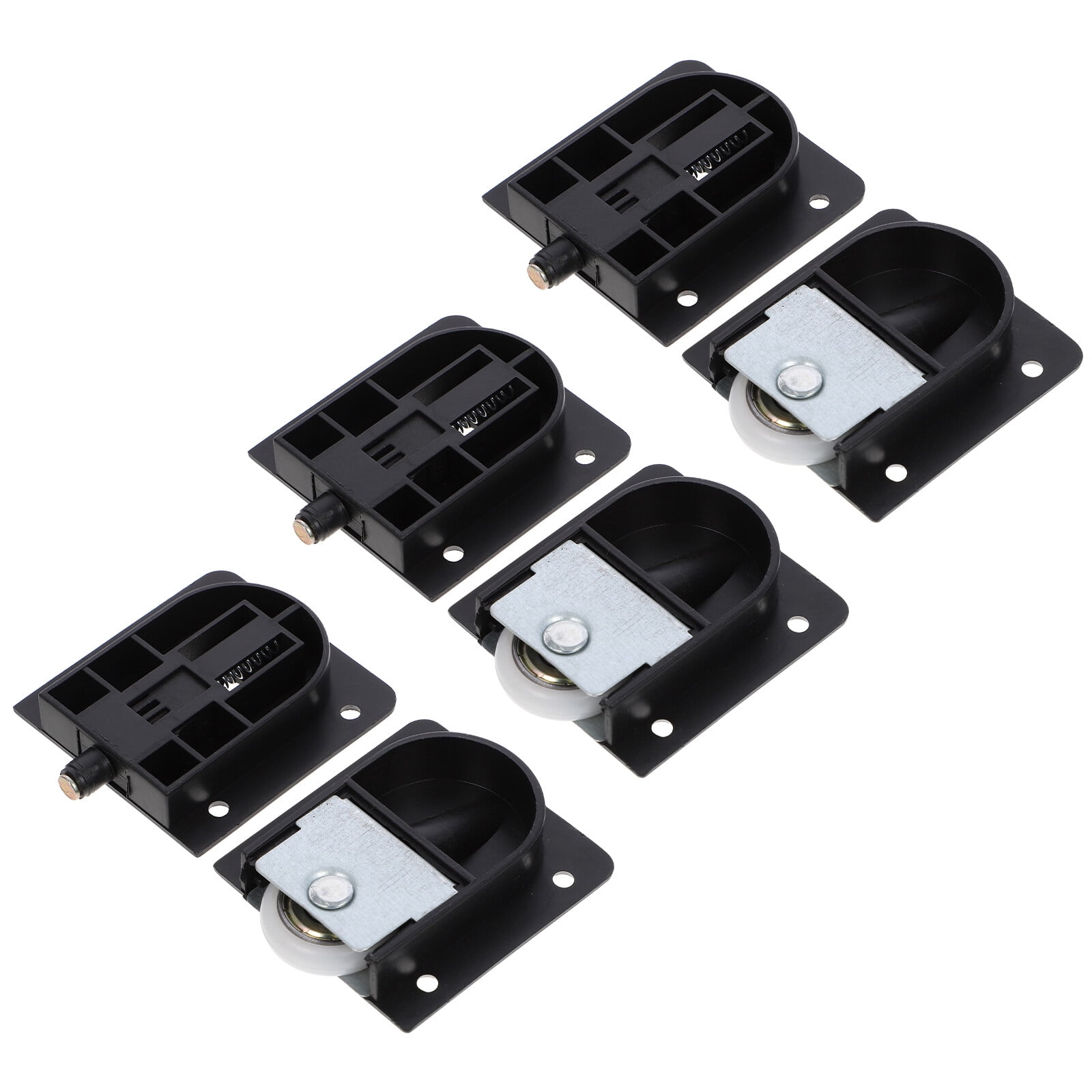 STRANDCHIC sliding door components 6pcs Plastic Black Homeowners ...