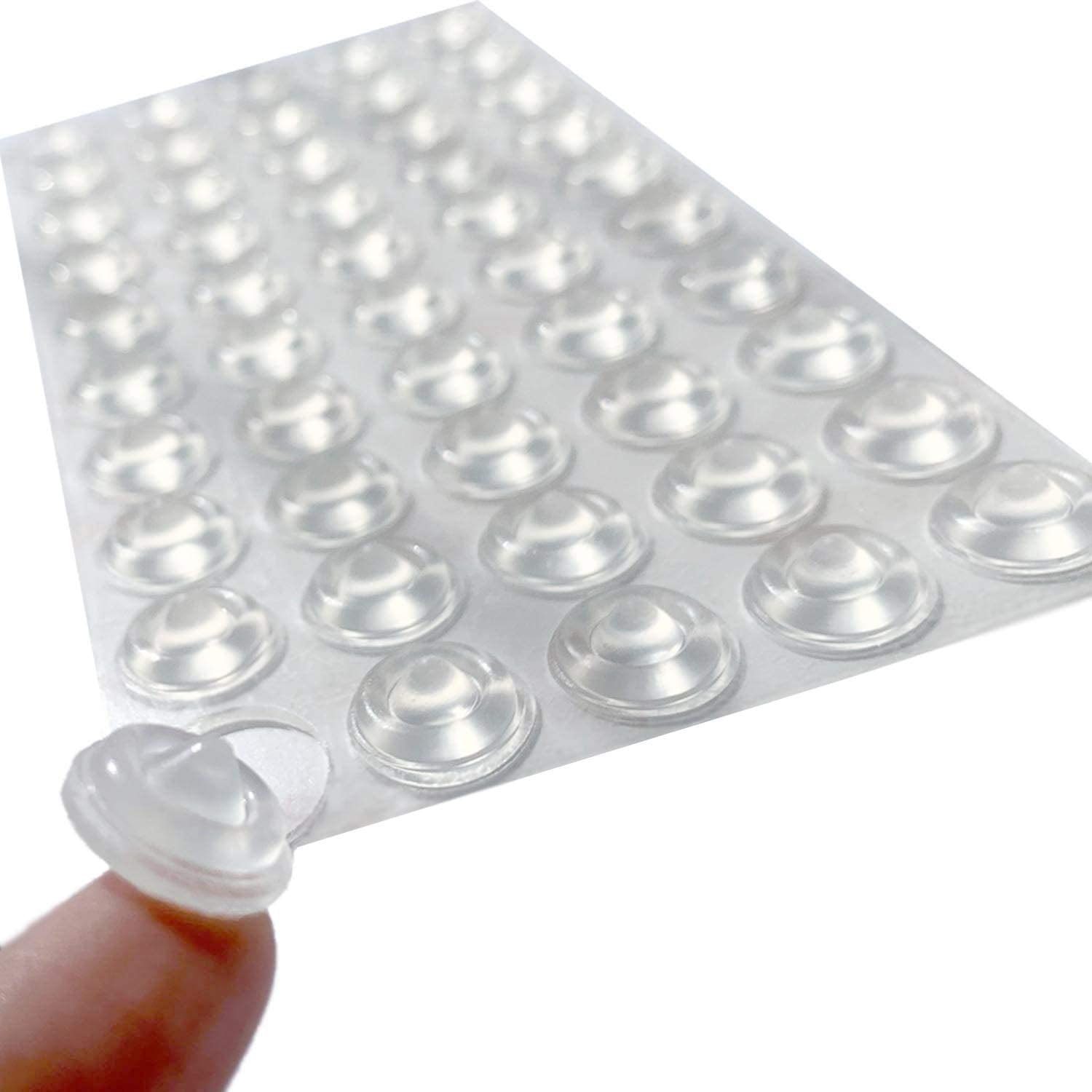 Cabinet Door Bumpers,0.4”,200 pcs Rubber Bumper Pads Self Adhesive Back ...