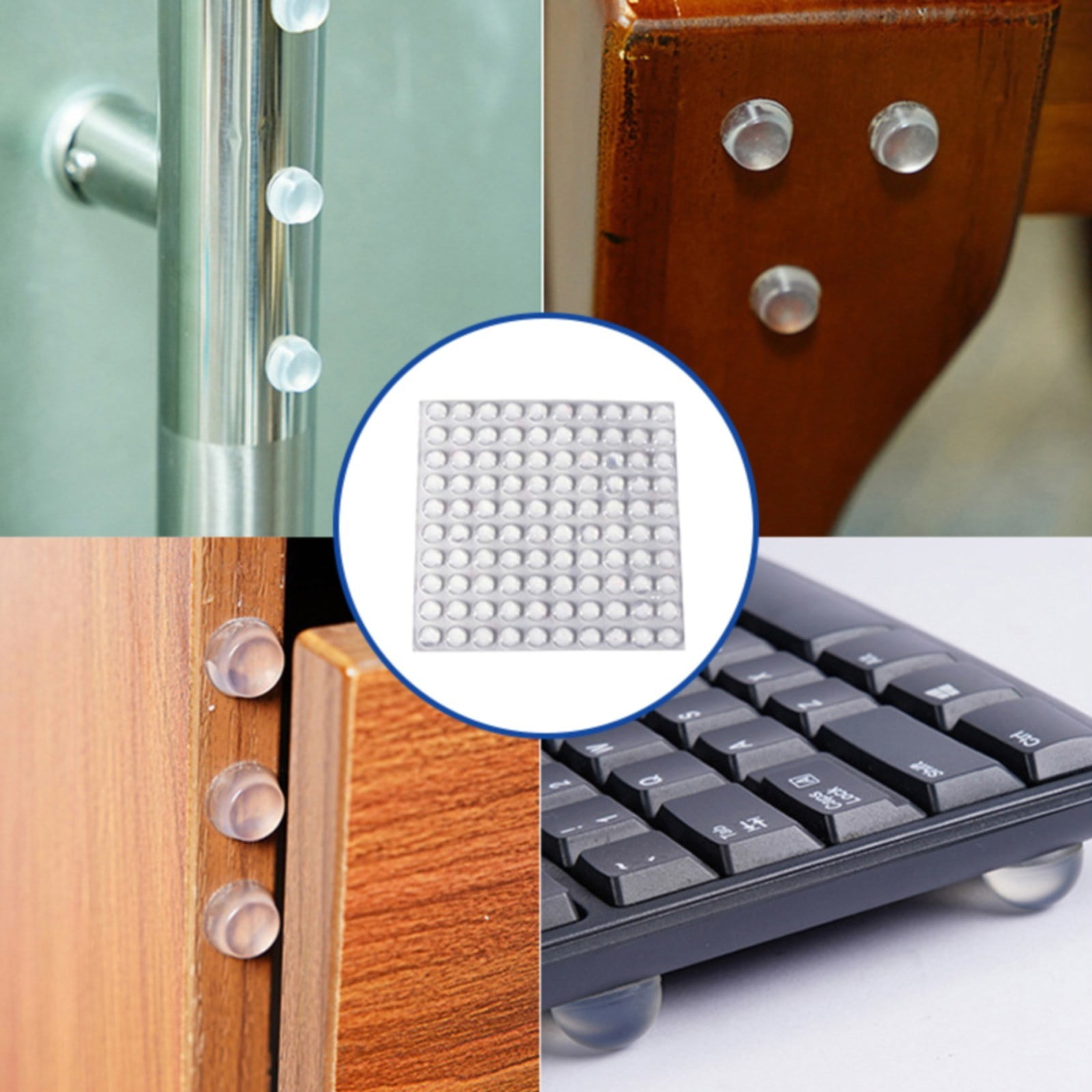 Cabinet Door Bumpers, 100 Pcs Self Adhesive Clear Cupboard Door Drawer ...