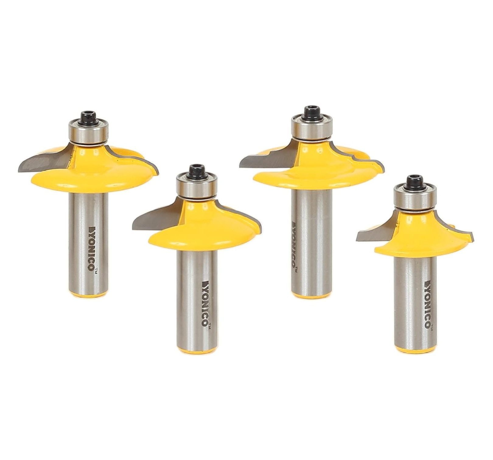 Cabinet Door Edge Router Bits Set 4 Bit 1/2-Inch Shank 12401 - Walmart.com
