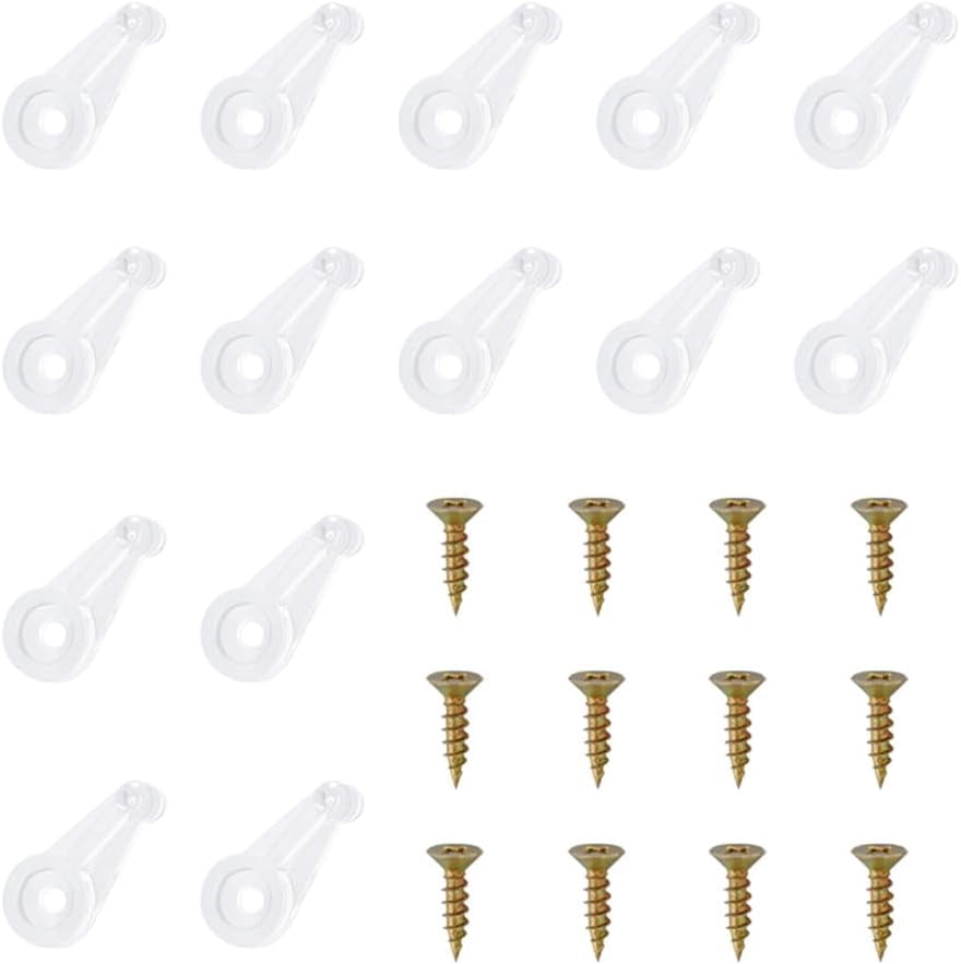 Cabinet Door Glass Retainer Clips Kit, Plastic Glass Panel Retainer ...