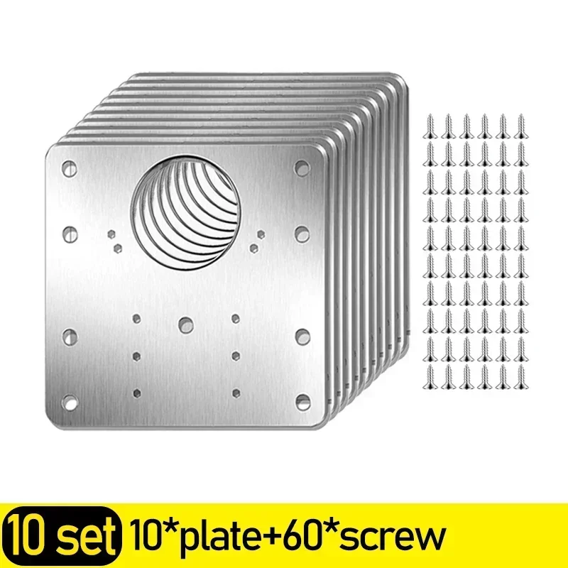 Cabinet Door Hinge Repair Plate Kit Stainless Steel Furniture Wardrobe ...
