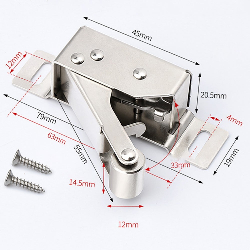Cabinet Door Lock Push-Type Rebound Self-Locking Device Wardrobe ...