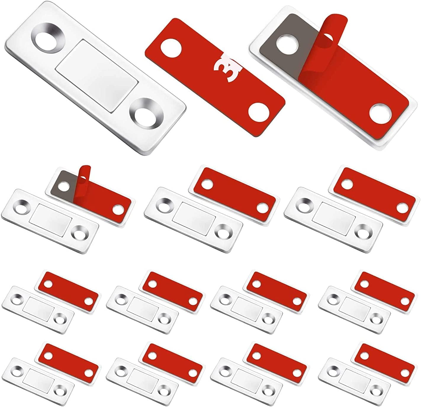 Cabinet Door Magnets 12 Pack Ultra Thin Magnetic Door Catch with ...