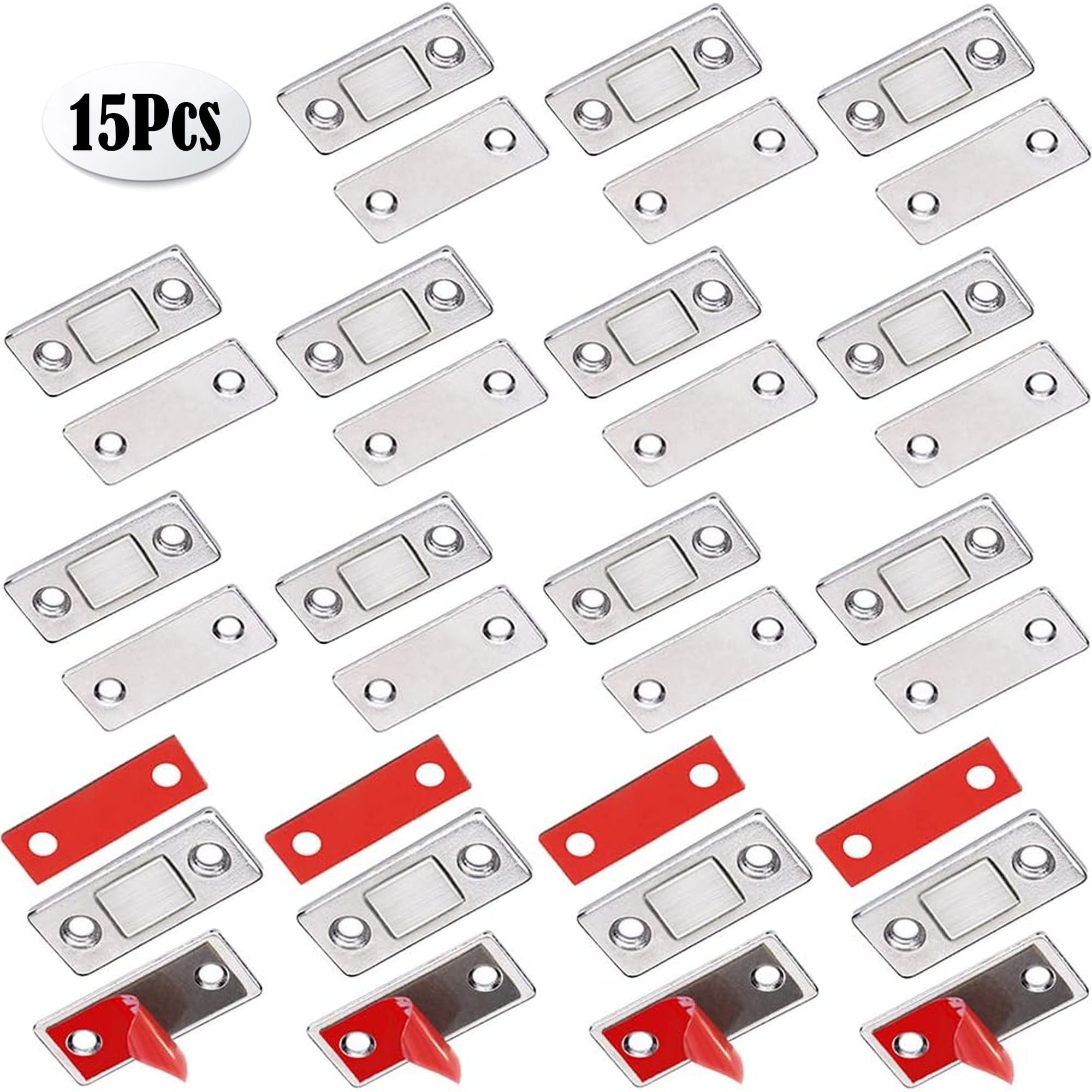 Cabinet Door Magnets 15 Pack Ultra Thin Magnetic Door Catch Drawer ...
