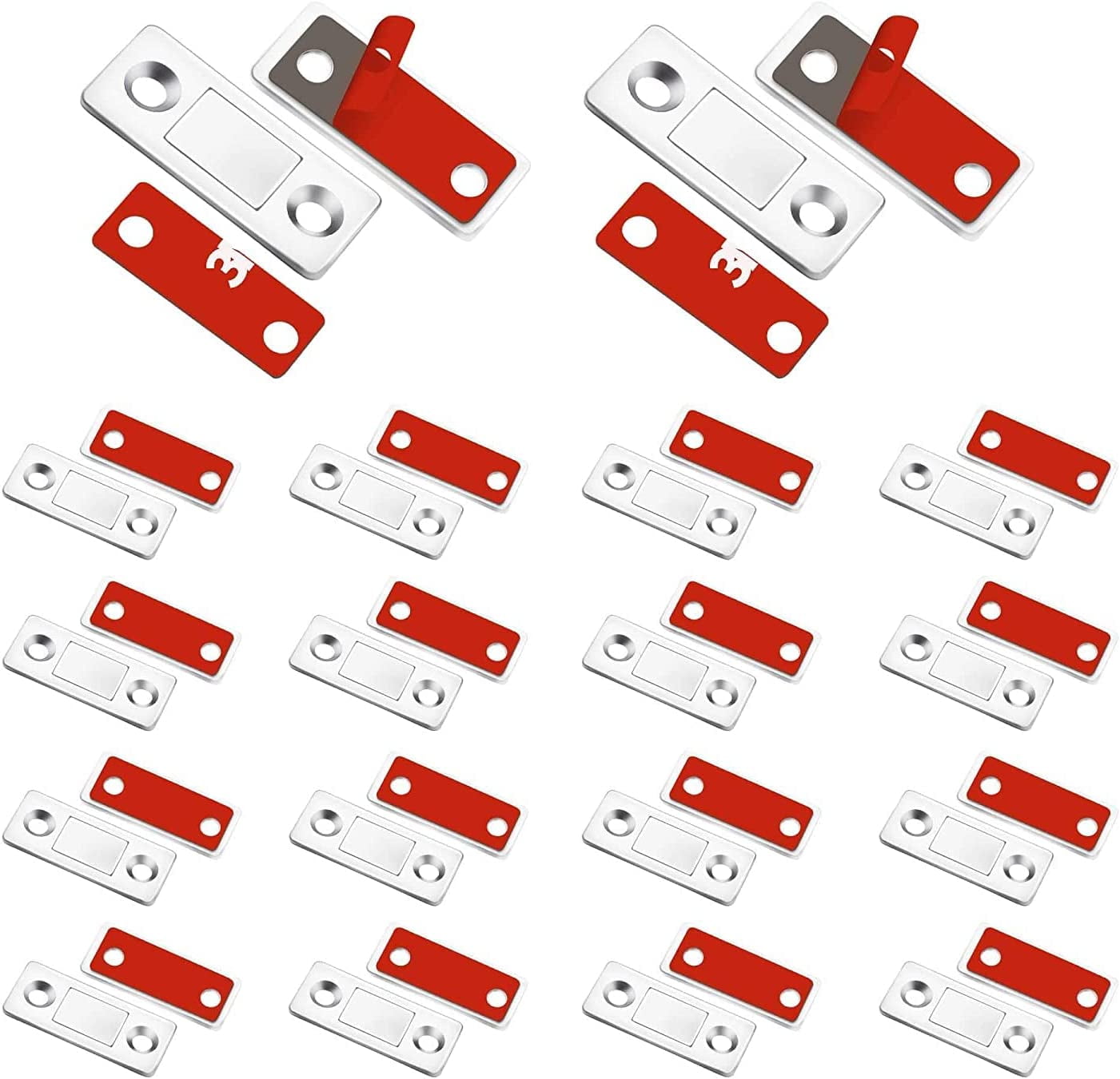 Cabinet Door Magnets 18 Pack Ultra Thin Magnetic Door Catch with ...
