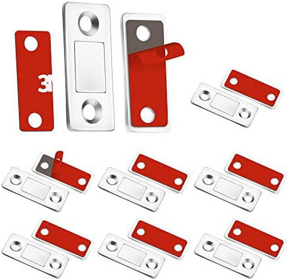 Cabinet Door Magnets 8 Pack Ultra Thin Magnetic Door Catch with Screws ...