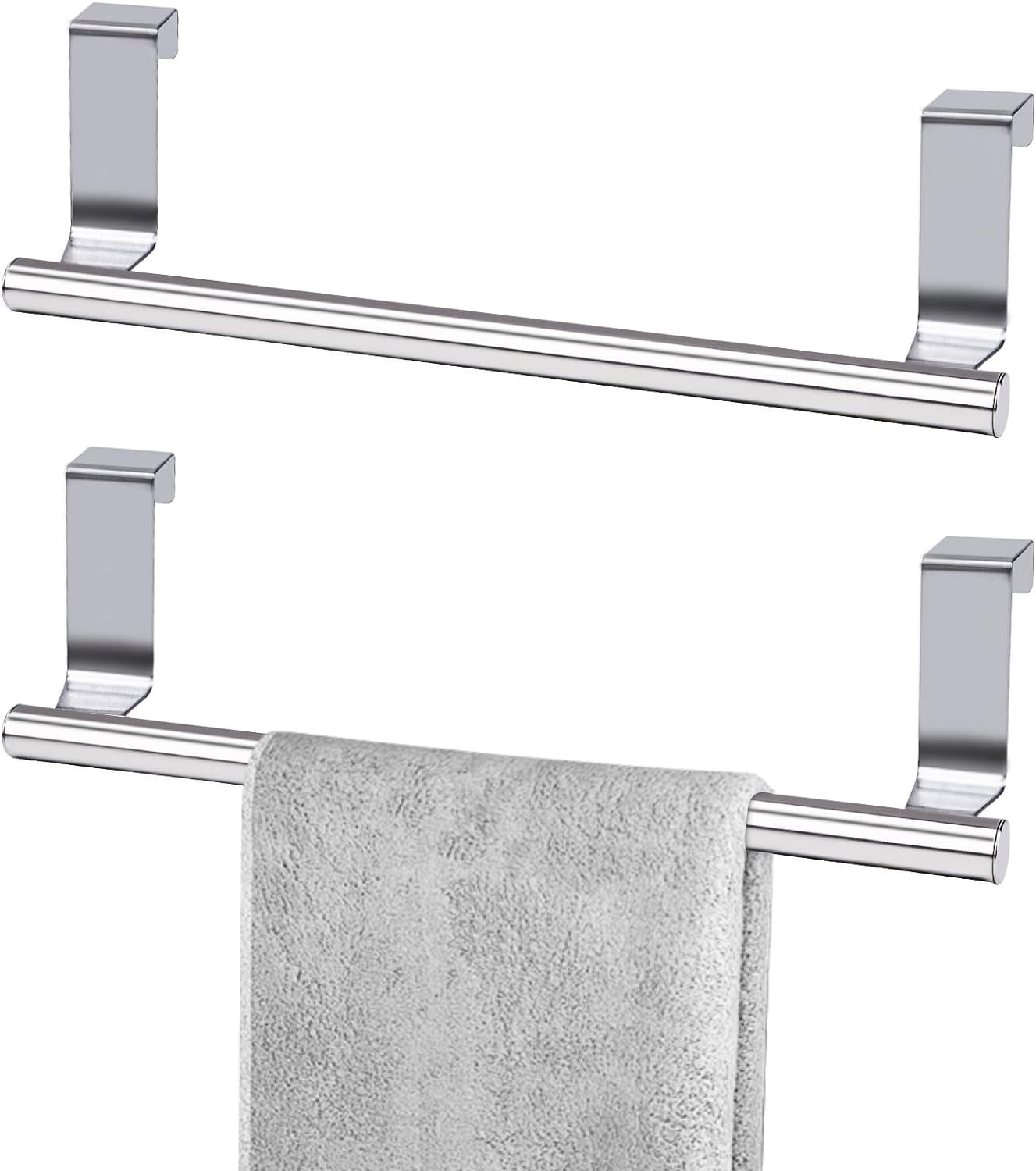 Cabinet Door Towel Bar, Dish Towel Rack for Cabinet, Stainless Steel ...