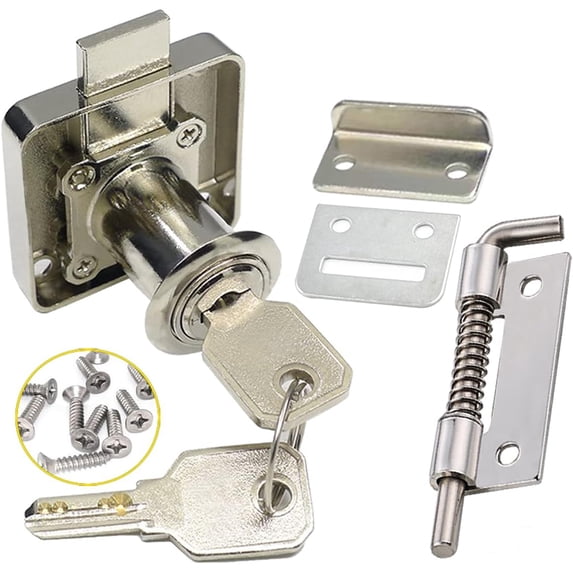 Cabinet Doors Drawer Heavy Safety Closet Lock with Keys Deadbolt (Keyed ...