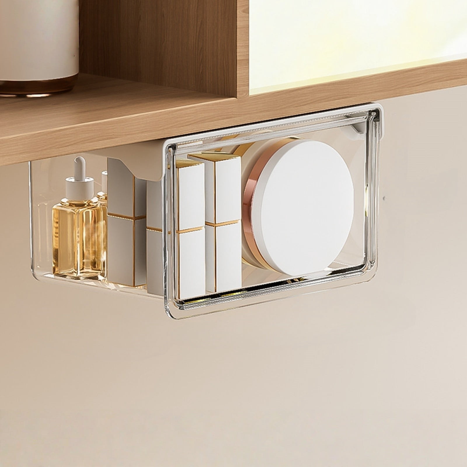 Cabinet Drawer Storage Box, Transparent Multi Grid Organizer for ...