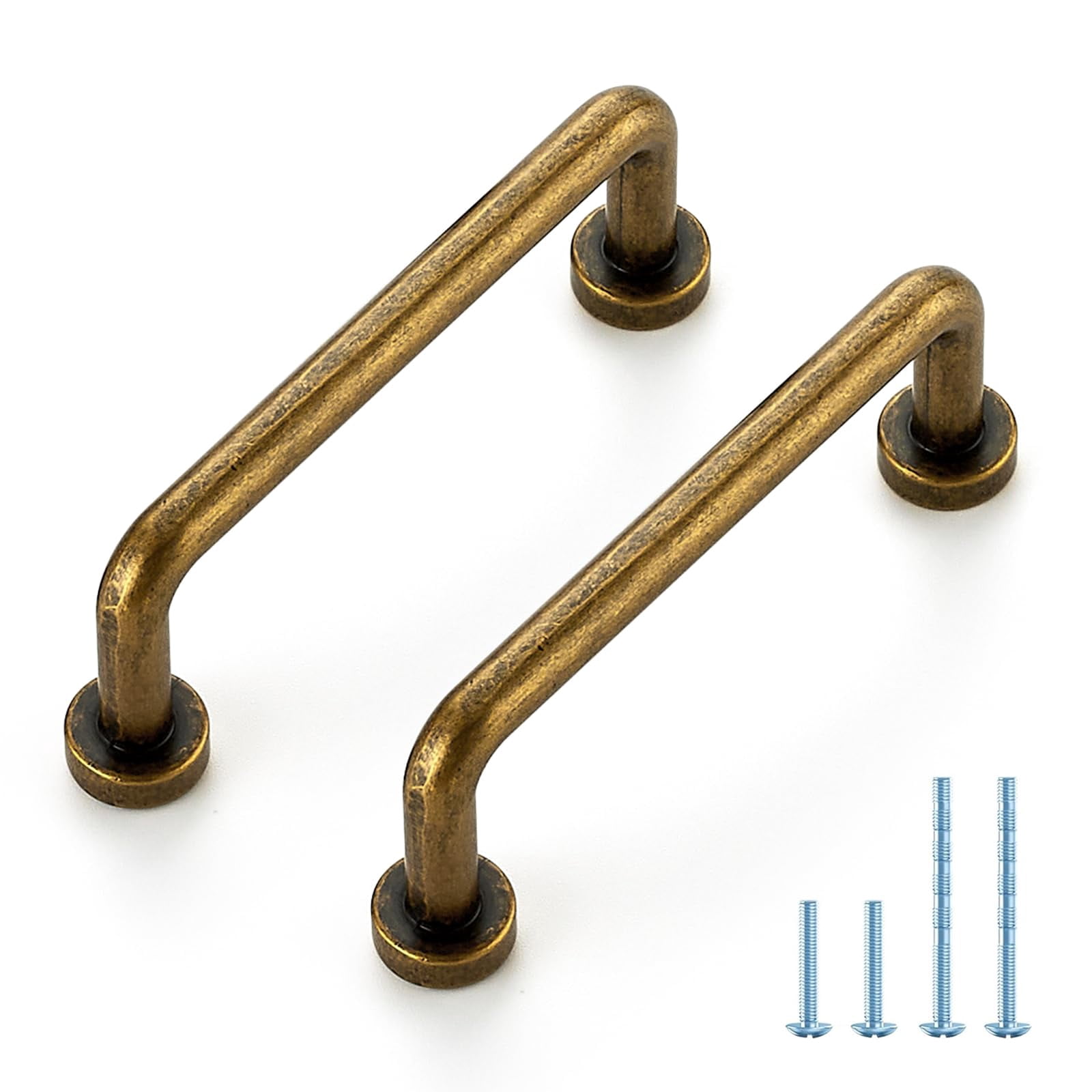 Cabinet & Furniture Pulls Antique Brass 3 Inch Hole Center 15 Pack ...
