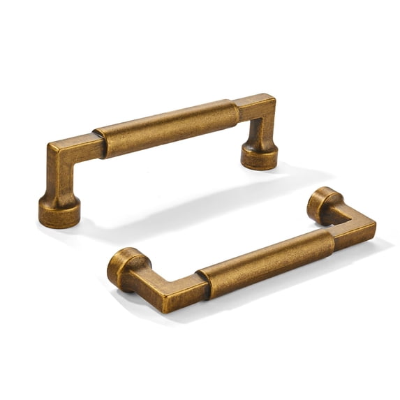 Cabinet & Furniture Pulls Antique Brass 4"(102mm) Hole Center 10-pack ...