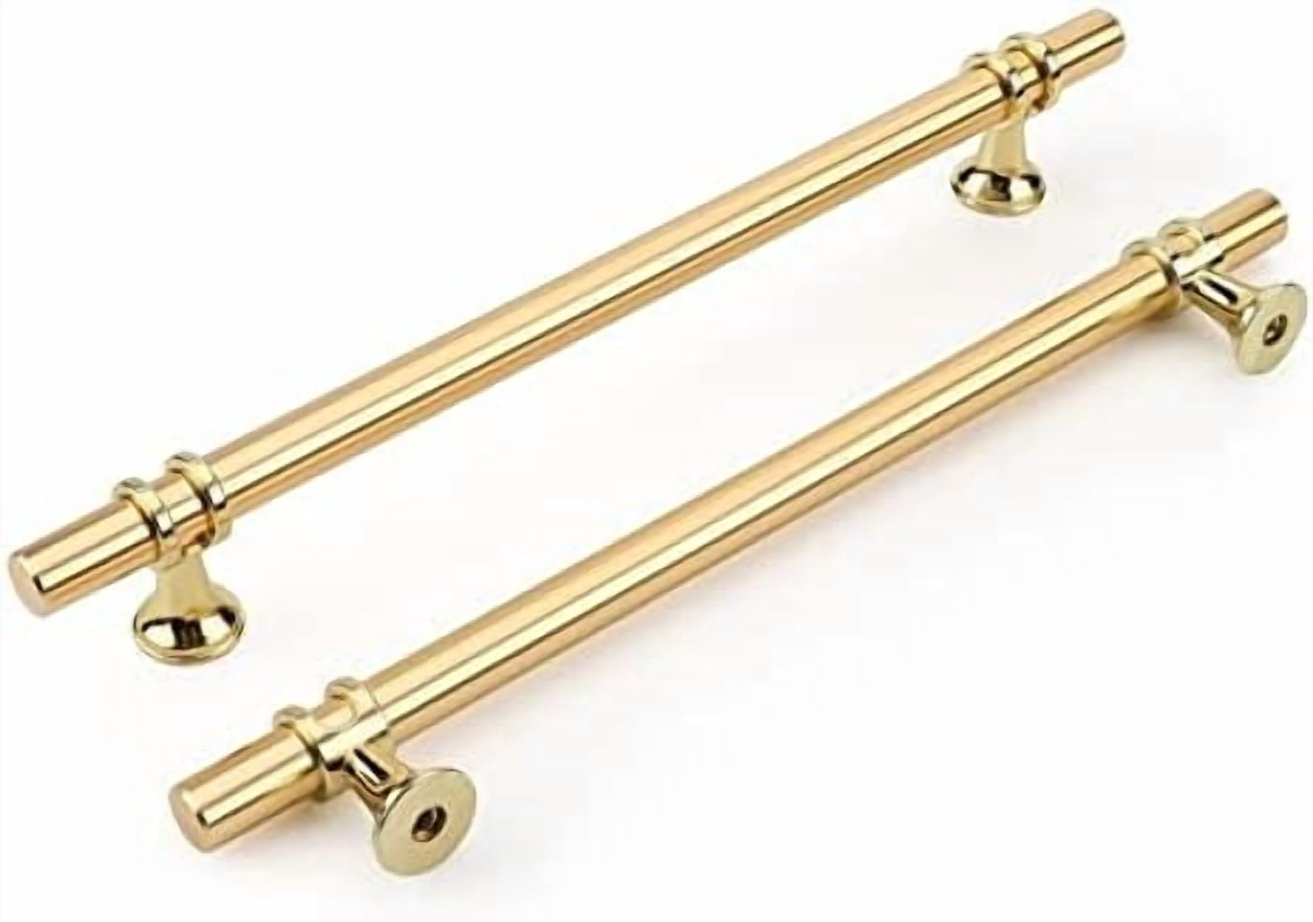 Cabinet Handles Drawer Pulls and Knobs, 10Pack Gold 8inch Hole Center ...