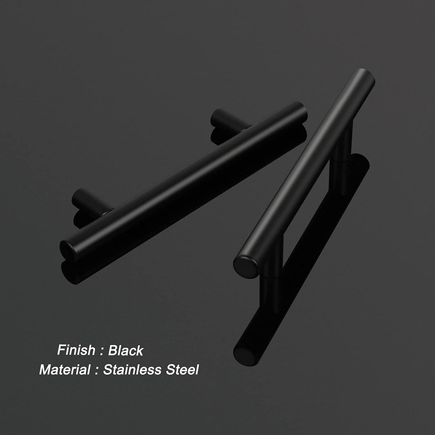 Cabinet Hardware Black Cabinet Pulls, 3-1/2 inch Hole Centers Drawer ...