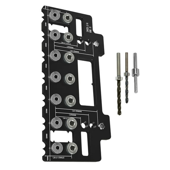 Cabinet Hardware Jig Aluminum Shelf Pin Drilling Templates Woodworking ...