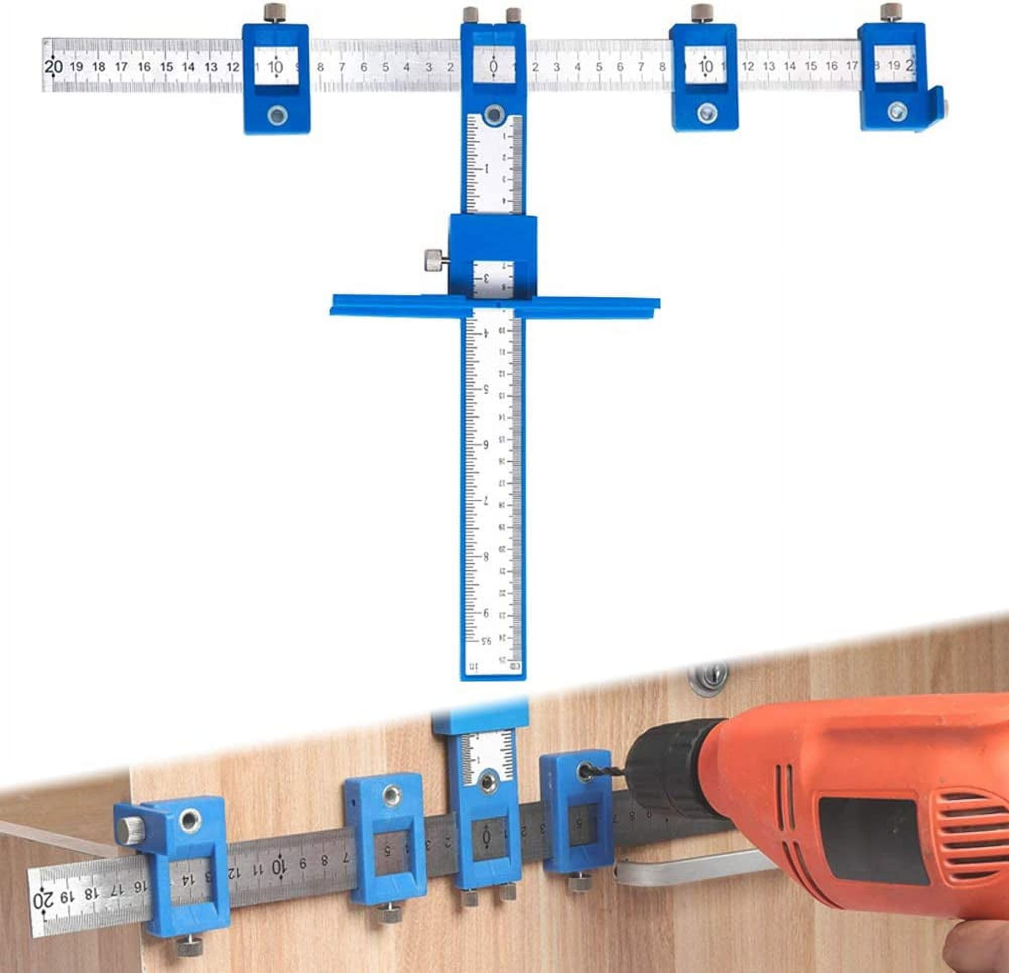 Cabinet Hardware Jig Drill Guide for Handles and Knobs on Drawer and ...