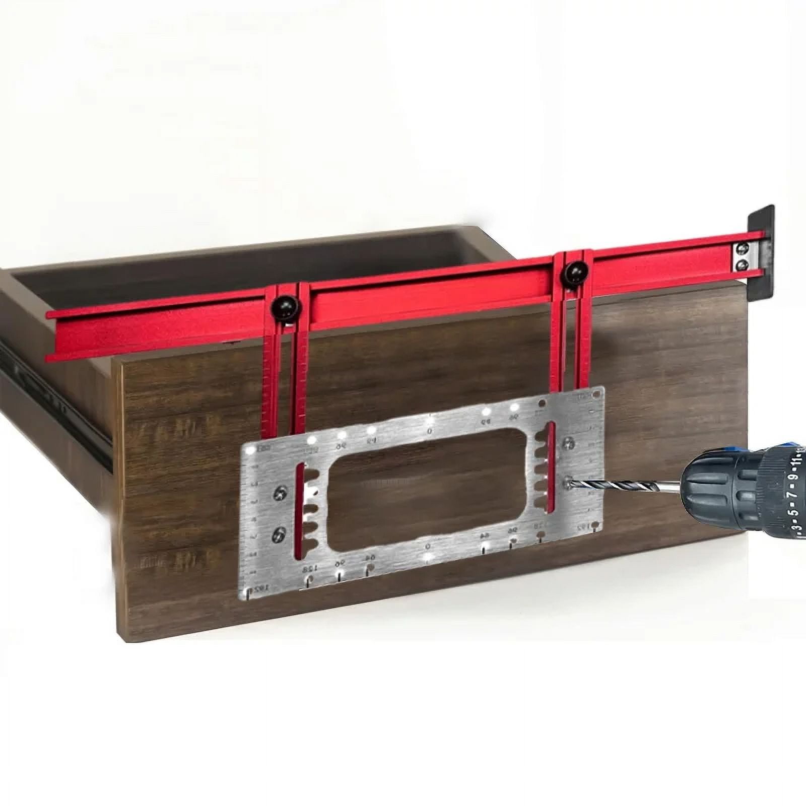 Cabinet Hardware Jig Mounting Template Drill Guide Sleeve Drawer Pull ...