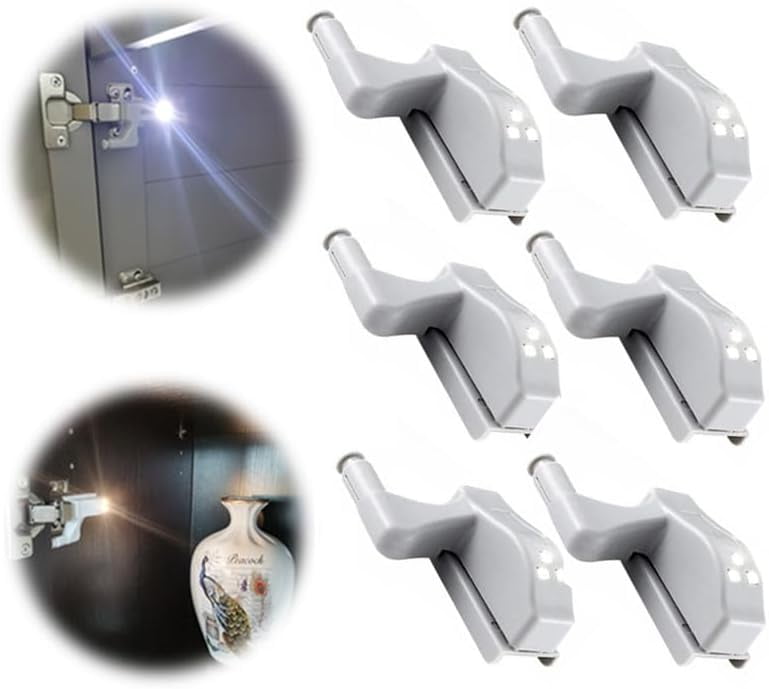 Cabinet Hinge LED Sensor Light, 2024 New Cupboard Closet Modern Night ...