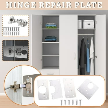 Heavy Duty Stainless Steel Cabinet Door Hinge Plate - Easy Install ...