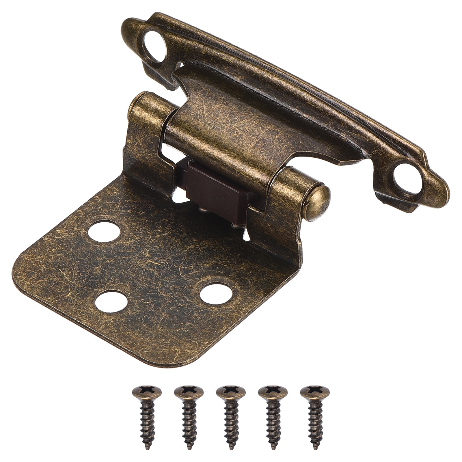 Cabinet Hinges, 60Pcs 1.2mm Thick - Overlay Cabinet Door Hinges, Self ...