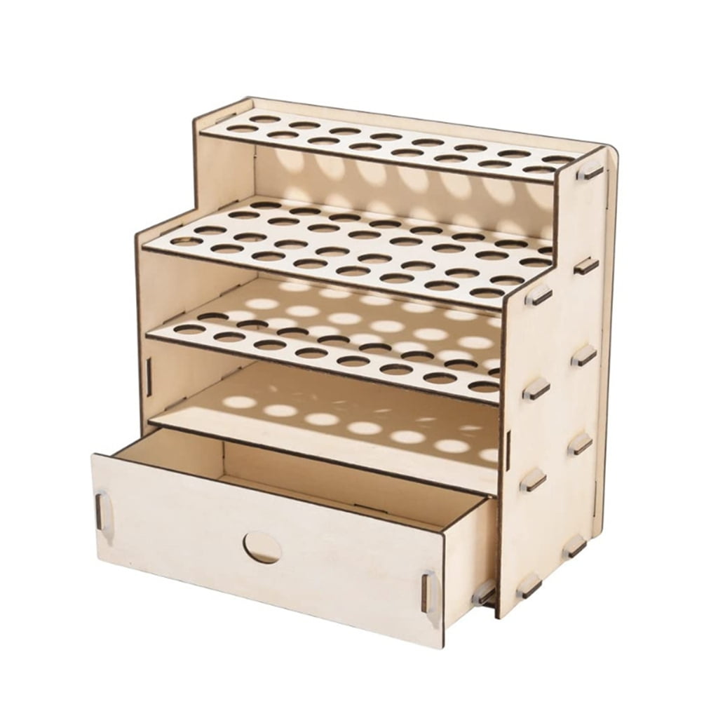 Multilayer Wood Paint Rack for Organizing Pigment Inks Bottles Paint ...