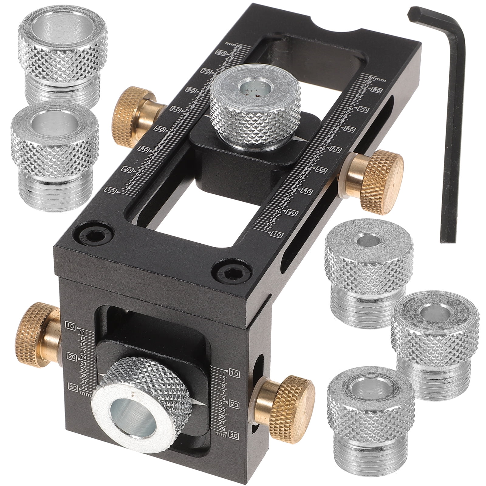Doweling Jig PLAFOPE 4 Sets Woodworking Dowel Jig Kit Cabinet Shelf ...