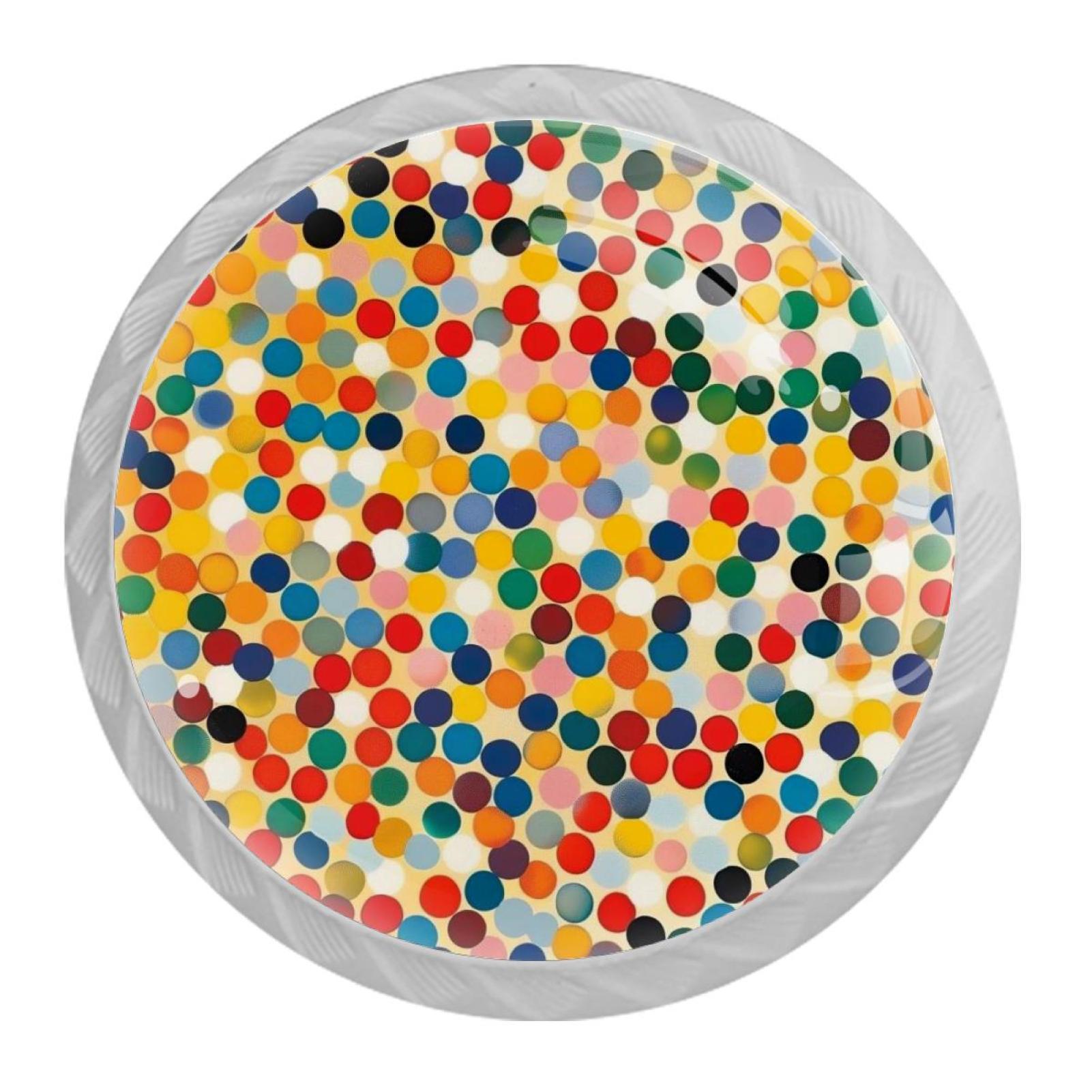 Cabinet Knobs 4 Pack, Kitchen Pulls Stainless Steel with Glass ABS ...