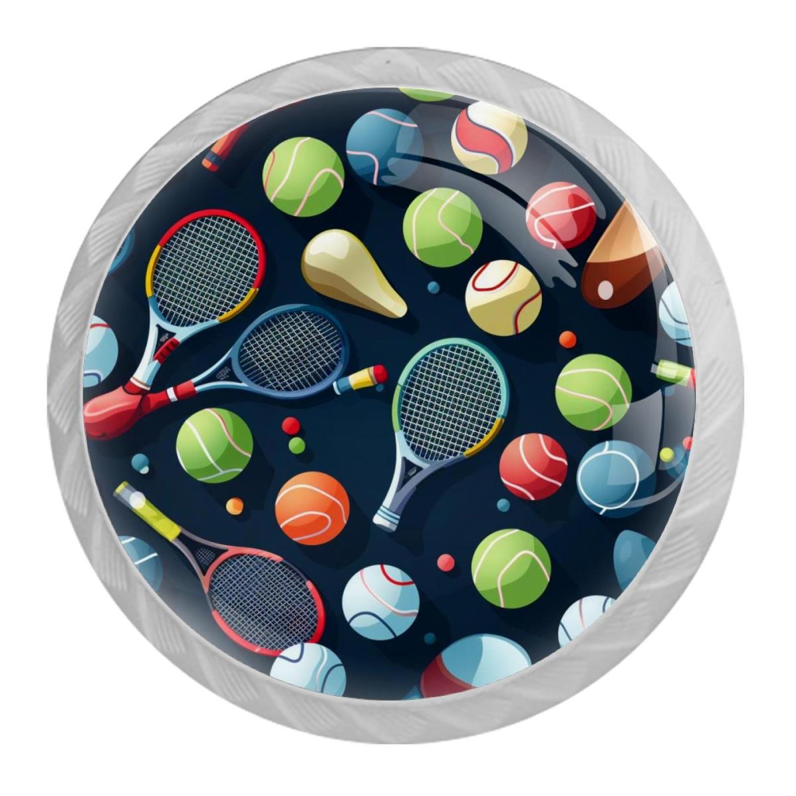 Cabinet Knobs 4 Pack, Kitchen Pulls Stainless Steel with Glass ABS ...