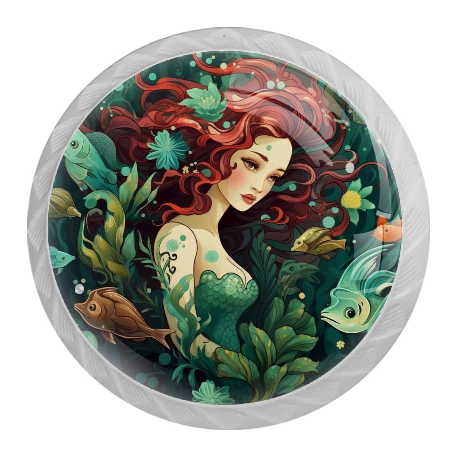 Cabinet Knobs 4 Pack, Kitchen Pulls Stainless Steel with Glass ABS ...