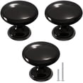 Cabinet Knobs Brushed Nickel 3 Pack Cabinet Handles Drawer Knobs Solid ...