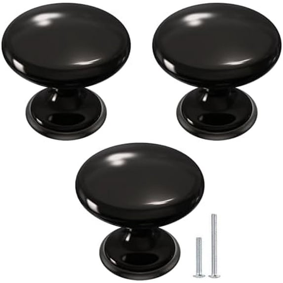 Cabinet Knobs Brushed Nickel 3 Pack Cabinet Handles Drawer Knobs Solid ...